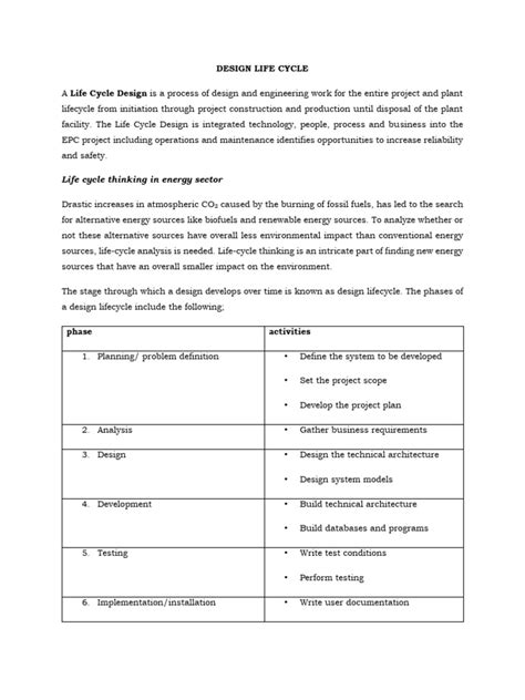 design life cycle pdf life cycle assessment product lifecycle