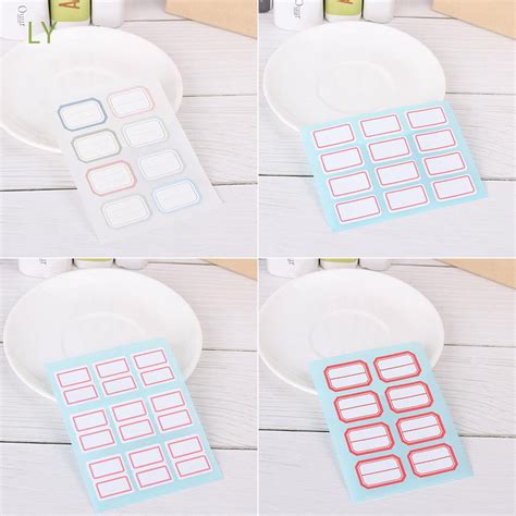 Ly ป้ายชื่อสีขาว 12 แผ่นชุด Liaoying Th Thaipick