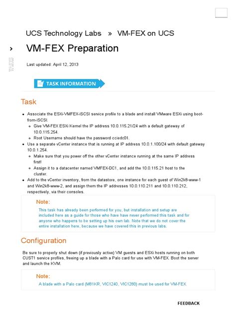 Ucs 8 01 Vm Fex 01 Pdf Computer Network Computer Networking