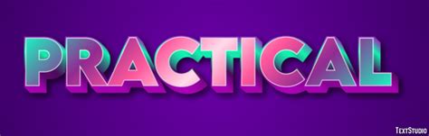 Practical Text Effect And Logo Design Word
