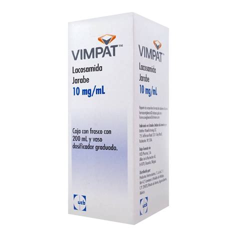 Vimpat 10 Mg Ml Jarabe 200 Ml Farmacia Coyoacán