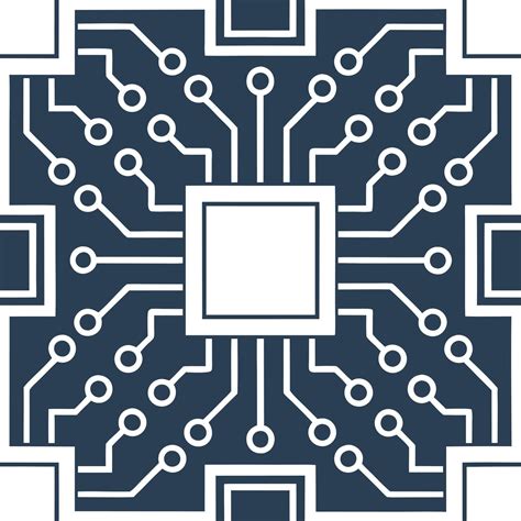 Create Seamless Tile Patterns Using Complex Circuit Board Diagrams And Digital Microchip Layouts