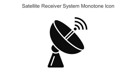 Satellite Receiver System Monotone Icon In Powerpoint Pptx Png And Editable Eps Format Ppt Template
