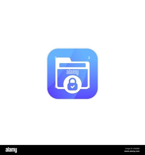 Confidential Folder Protected Data Vector Icon Stock Vector Image Art Alamy