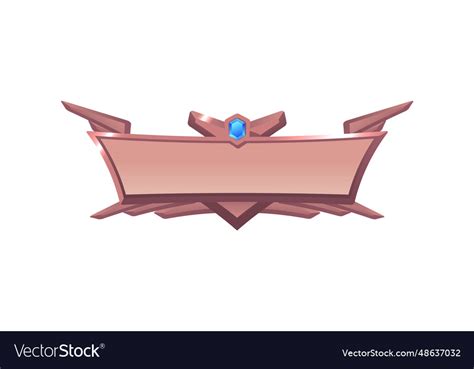 Metal Decorative Frame For Interface Ui Ux Game Vector Image