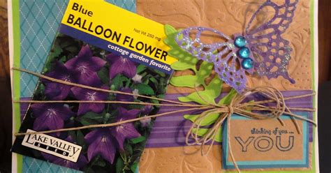 Homespun Cards Garden Lovers Card With Seed Packet