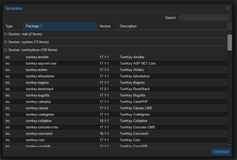Turnkey Linux Images Missing In Proxmox Knowledge Base