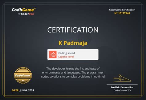 K Padmaja On Linkedin Codingame Codeclash Clash Clashofcode Java Javaprogramming