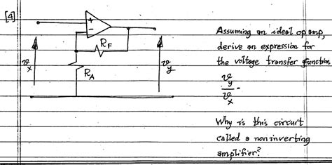 Solved Assuming Ideal Op Derive An Expression For The Chegg