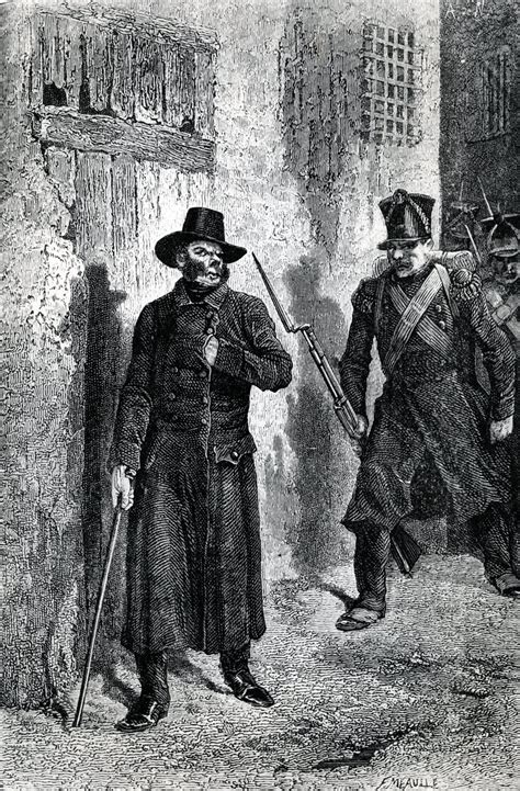 Javert Chasing Valjean Illustration From Les Miserables By Victor Hugo