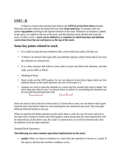 data structure unit ii pdf