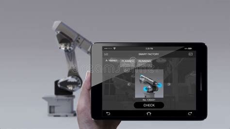 Control Monitoring Robot Arm In Smart Factory Ui Using Smart Pad