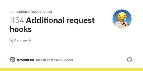 Additional Request Hooks Issue 54 Jamesplease React Request GitHub
