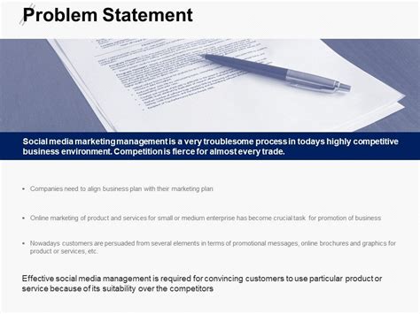 Problem Statement Social Media Ppt Powerpoint Presentation Portfolio