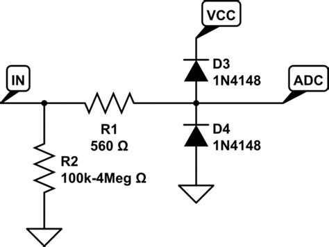 Circuit Protection For The ADC Input Electrical Engineering Stack Exchange