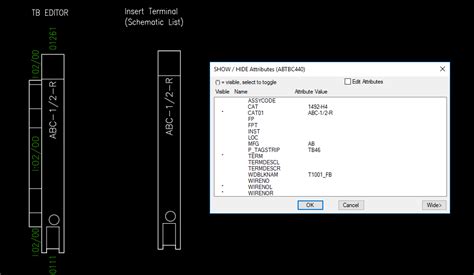 Solved Insert Terminal Schematic List Vs Tb Editor Wire Number Not
