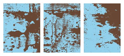 Rough rusty texture set. Distressed overlay grunge texture.Corrosion rusty texture vector ...