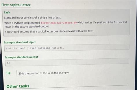 solved task standard input consists of a single line of