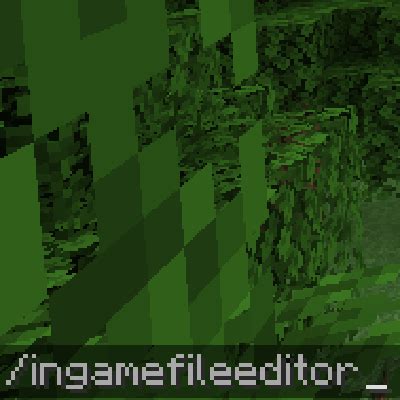 In Game File Editor Minecraft Mod