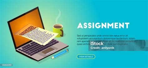 Banner Online Assignment Homework Stock Illustration Download Image Banner Online Assignment Homework Stock Illustration Download Image