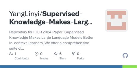Github Yanglinyisupervised Knowledge Makes Large Language Models Better In Context Learners