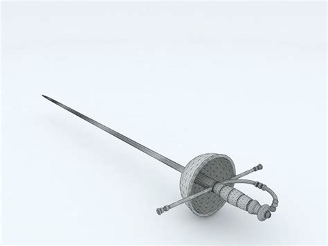 3d Rapier Model Turbosquid 1254400