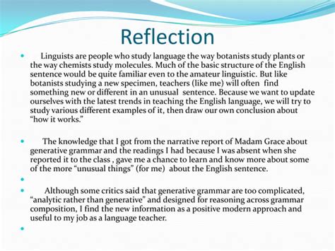generative grammar ppt