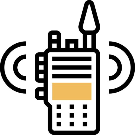 Walkie Talkie Meticulous Yellow Shadow Icon