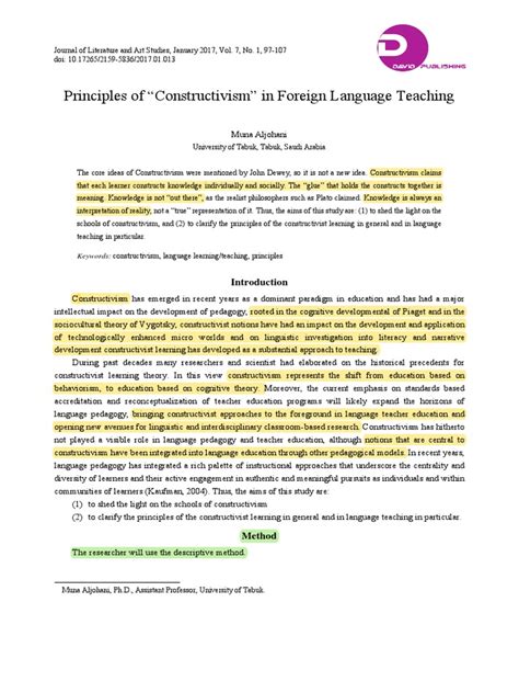 Principles Of Constructivism Unit2 Pdf Constructivism