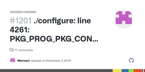 configure line 4261 pkg prog pkg config command not found · issue