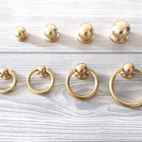 Unlaquered Brass Pull Etsy