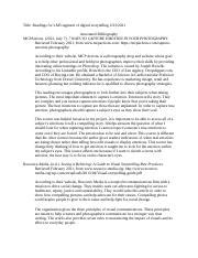 JS Annotated Bibliography LM Docx Title Readings For LM Segment Of Digital Storytelling