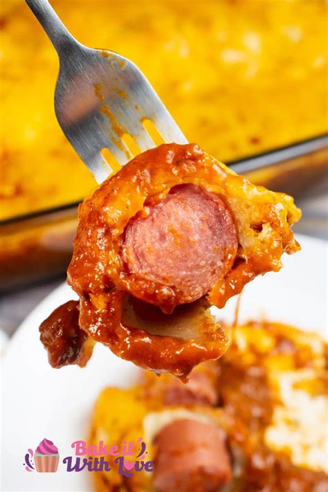 Easy Chili Dog Casserole 4 Ingredient Weeknight Dinner