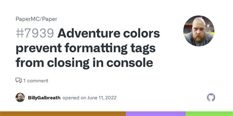 Adventure Colors Prevent Formatting Tags From Closing In Console