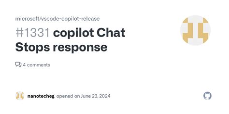 copilot chat stops response · issue 1331 · microsoft vscode copilot