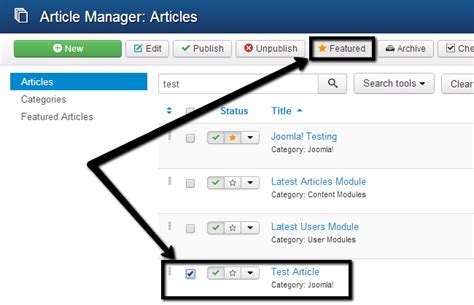 Create Featured Articles Joomla Tutorial FastComet