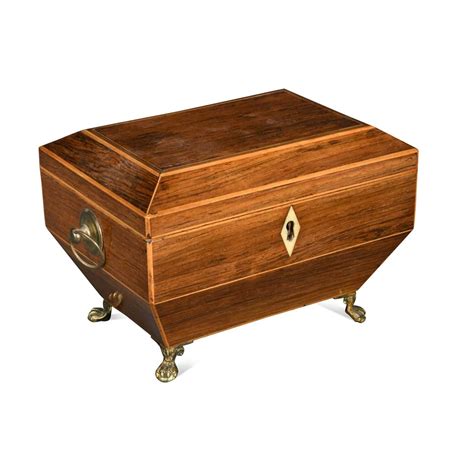 Lot 580 A Small Regency Rosewood Workbox