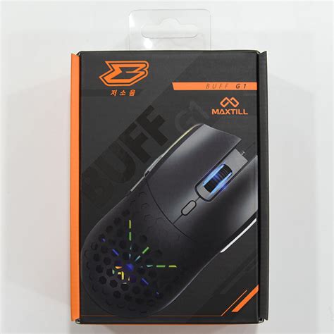저소음 카일축 게이밍 마우스 Maxtill Gm Buff G1