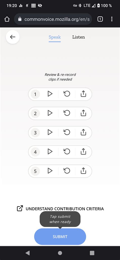 Bug Tap Submit When Ready Info Stays After Going Back In Speak