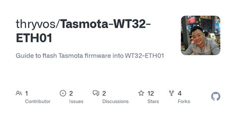 how to install newer tasmota versions on the wt32 eth01 a physical