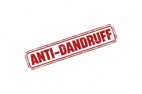 Premium Vector | Anti dandruff grunge rubber stamp