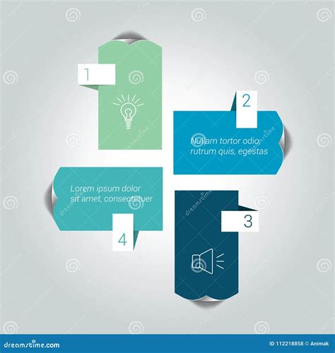 Four Steps Arrow Scheme Stock Vector Illustration Of Symbol