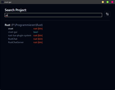 GitHub CubesCoders Crust Gui Project Manager Written In Rust