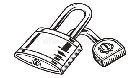 Double Padlocks Chained Security System Protection Vector Design Generative Ai Stock Vector