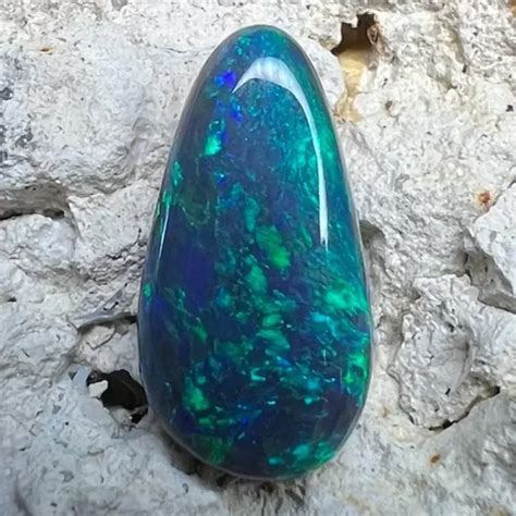 324ct Australian Natural Solid Black Opal Opals To You