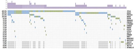 Distribution Of Gene Alterations In Nsclc Green And Mcrc Patients