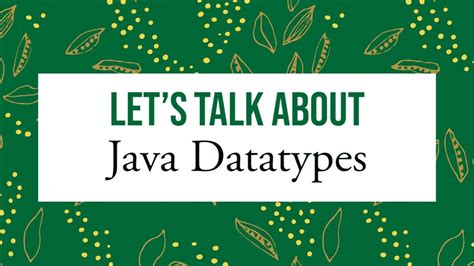 Datatypes In Java What Is Datatype Default Values Ieee 754