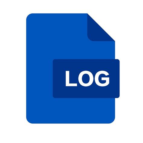 Flat Design Blue Log File Icon 45896796 Vector Art At Vecteezy