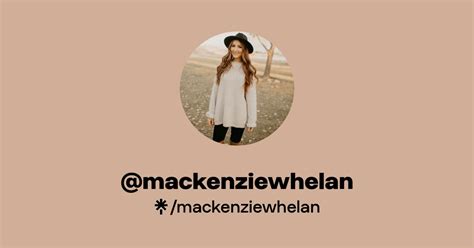 Mackenziewhelan Instagram Facebook Tiktok Linktree