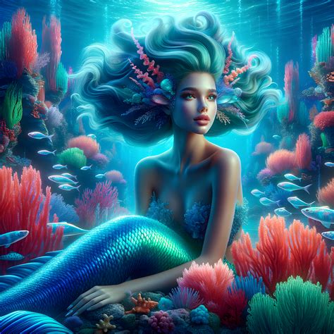 Download Ai Generated Woman Mermaid Royalty Free Stock Illustration